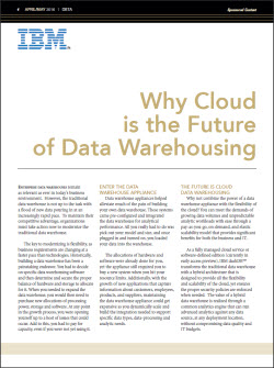 Why Cloud Is the Future of Data Warehousing | TDWI