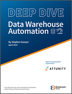 Deep Dive: Data Warehouse Automation | TDWI