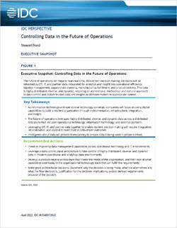 IDC Analyst Perspective: Controlling Data in the Future of Operations ...