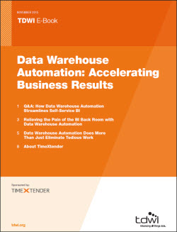 TDWI E-Book | Data Warehouse Automation: Accelerating Business Results | TDWI