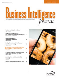 Business Intelligence Journal | Vol. 19, No. 3 TDWI Member Exclusive | TDWI