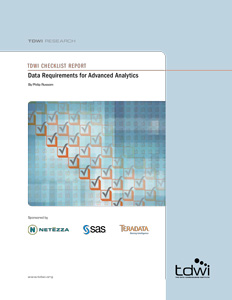 TDWI Checklist Report // Data Requirements for Advanced Analytics | TDWI