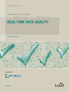 TDWI Checklist Report // Real-Time Data Quality | TDWI