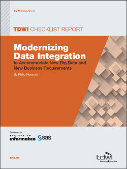TDWI Checklist Report | Modernizing Data Integration to Accommodate New Big Data and New ...