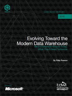 TDWI Checklist Report | Evolving Toward the Modern Data Warehouse | TDWI