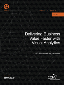 TDWI Checklist Report | Delivering Business Value Faster with Visual ...