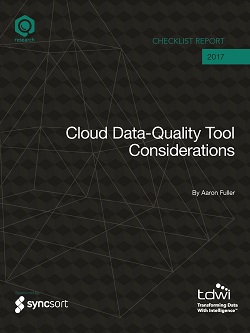 TDWI Checklist Report | Cloud Data Quality Tool Considerations | TDWI