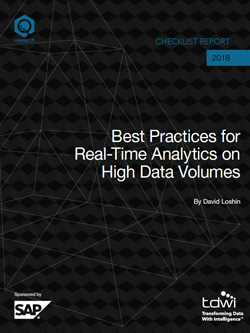 TDWI Checklist Report | Best Practices for Real-Time Analytics on High Data Volumes | TDWI