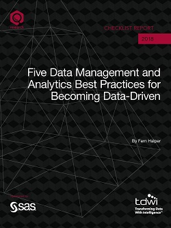 TDWI Checklist | Five Data Management and Analytics Best Practices for Becoming Data-Driven | TDWI