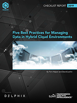 TDWI Checklist Report | Five Best Practices for Managing Data in Hybrid Cloud Environments | TDWI