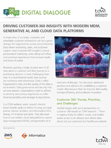 TDWI Digital Dialogue | Driving Customer-360 Insights with Modern MDM ...