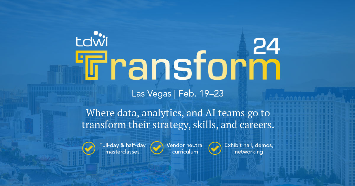TDWI: Las Vegas Data Conference | Transform Data Conference | TDWI