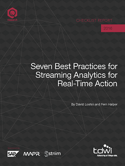 7 Best Practices for Streaming Analytics for Real-Time Action // TDWI Checklist Report | Trends ...