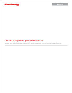 Checklist for Implementing Governed Self-Service: Asset Page | TDWI